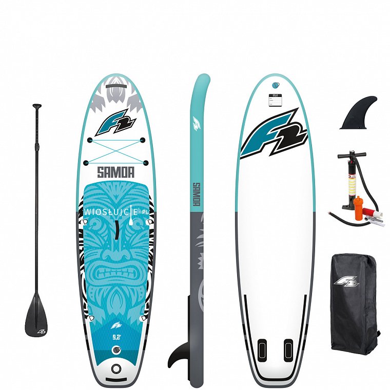 Deska SUP F2 SAMOA KID 9'2 BLUE z wiosłem - pompowany paddleboard ...